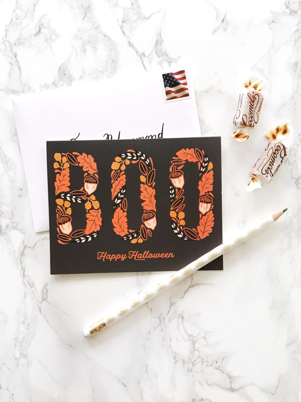 Boo! Happy Halloween Card – Paper Raven Co.