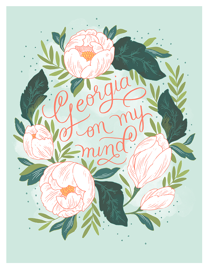 Georgia On My Mind Fine Art Print – Paper Raven Co.
