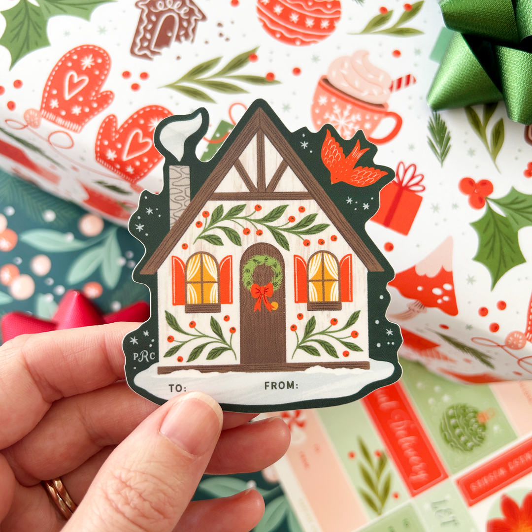 Cozy Cottage Gift Sticker Set – Paper Raven Co.