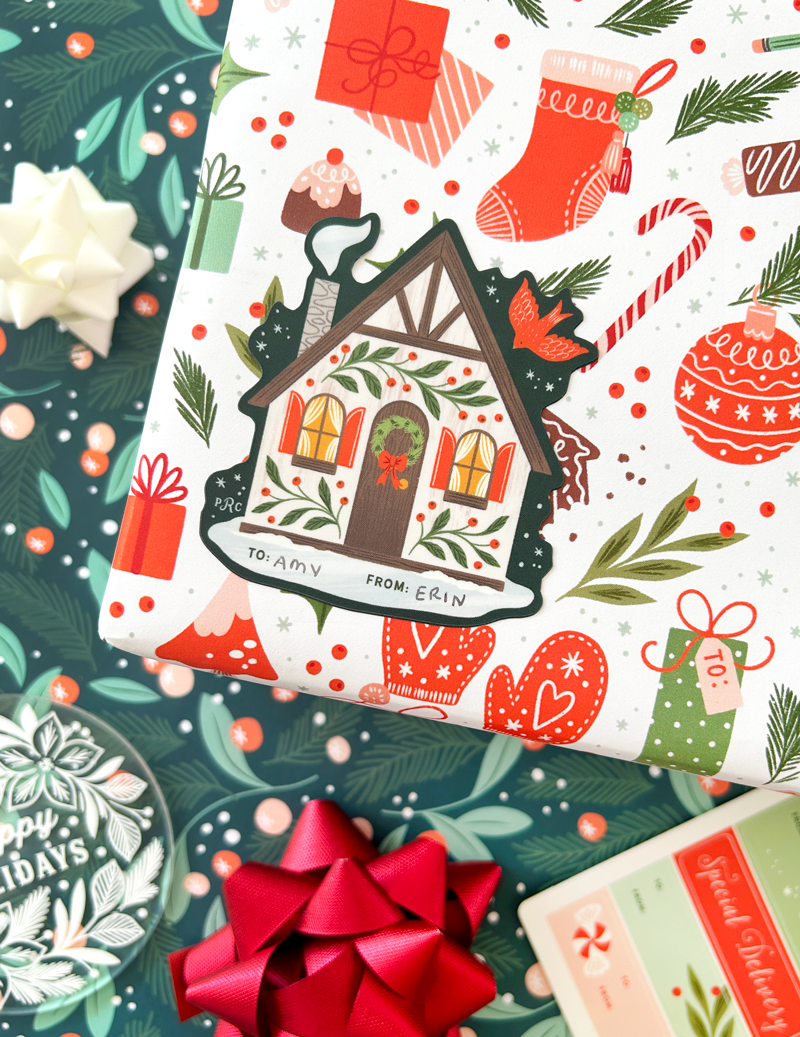 Cozy Cottage Gift Sticker Set – Paper Raven Co.