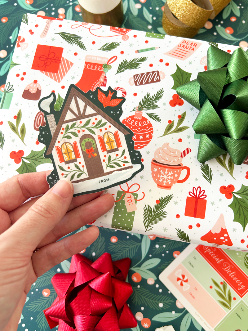 Cozy Cottage Gift Sticker Set – Paper Raven Co.