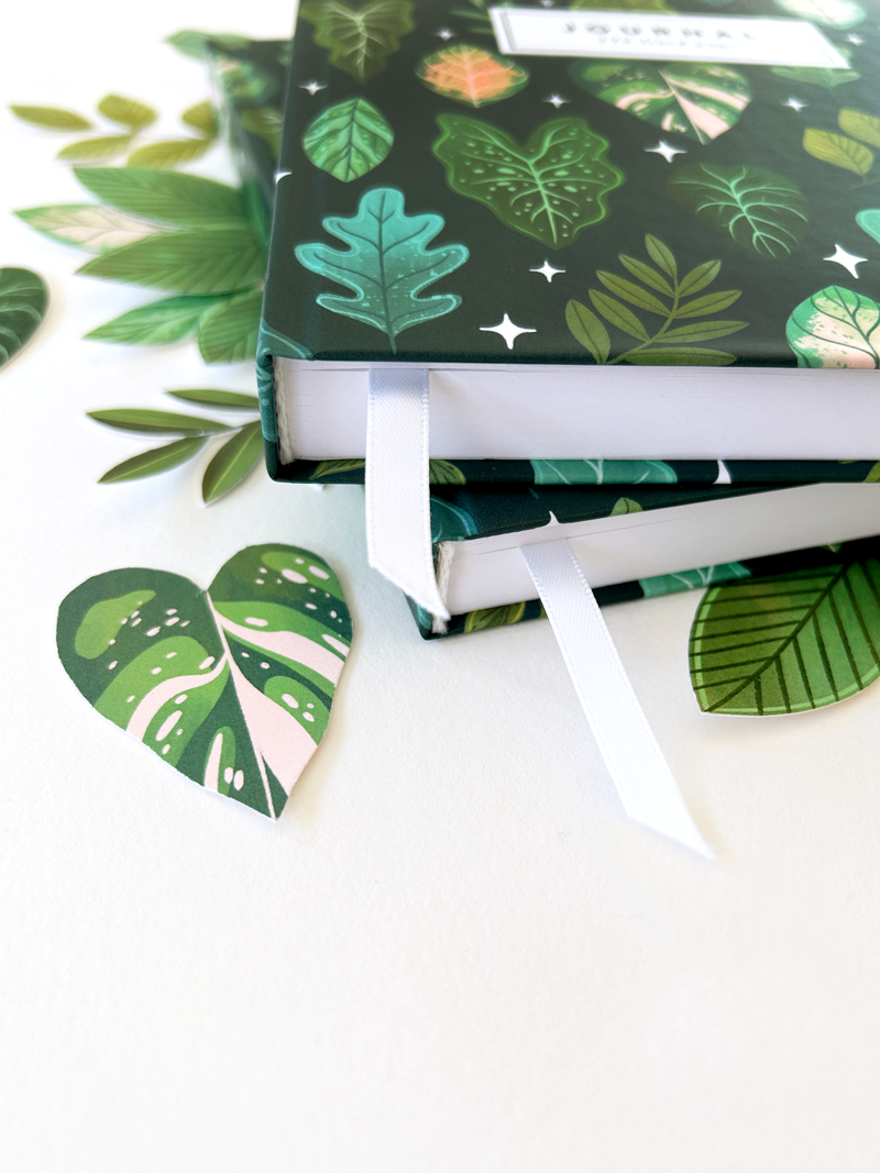 Tropical Leaves Hardcover Notebook – Paper Raven Co.
