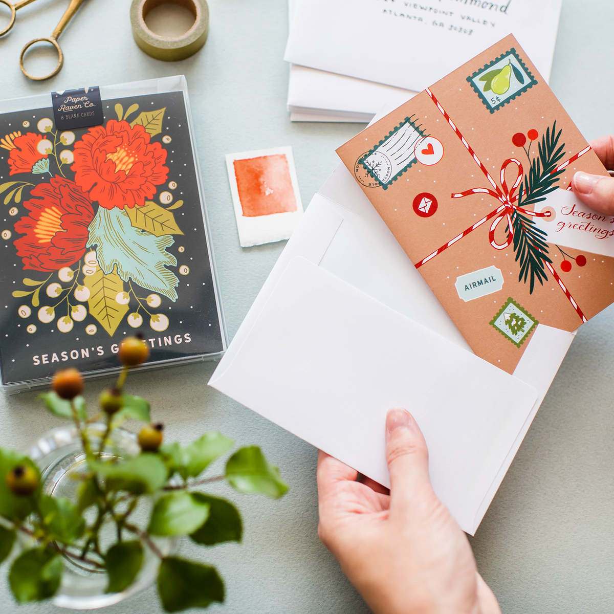 Brown Paper Packages Holiday Card – Paper Raven Co.