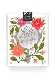 Hello Beautiful Card – Paper Raven Co.