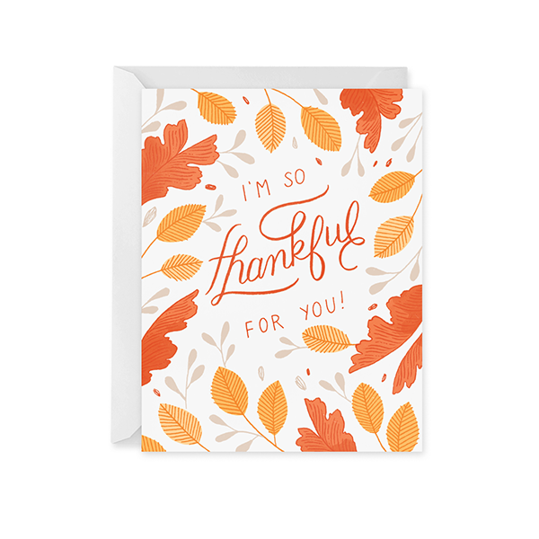 Thankful For You Card – Paper Raven Co.